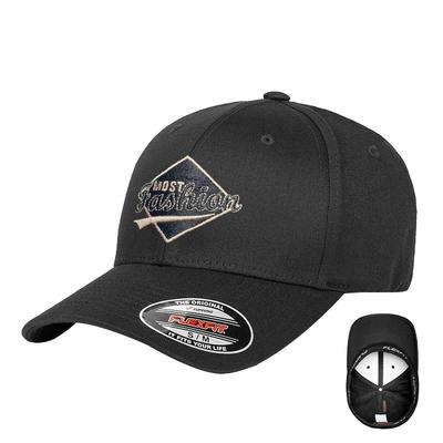 FLEXFIT美式深顶棒球帽男大头围防晒潮牌刺绣硬顶创意鸭舌帽女