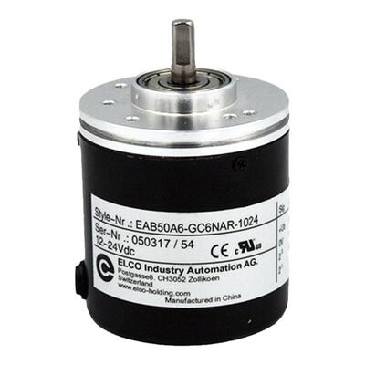 宜科型旋转编码器EAB50A6-GC6PAR-1024  256 绝对值格雷码二进制