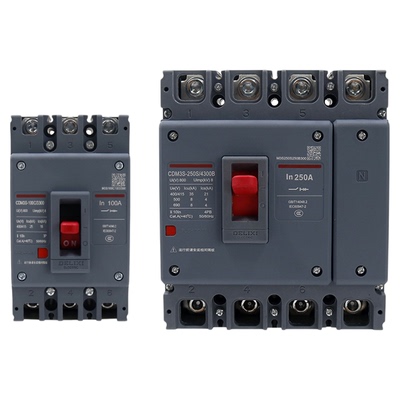 德力西塑壳断路器CDM3S空气开关3P家用125A空开160/200A/250A电闸