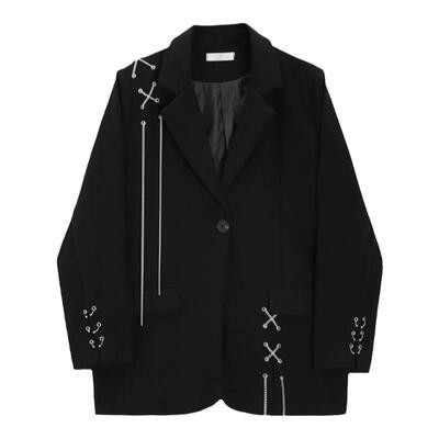 炸街气质宽松小个子休闲西服