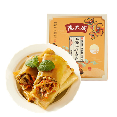 沈大成三菇春卷素馅速食早餐