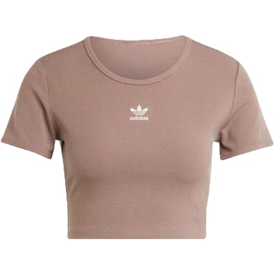 adidas阿迪达斯三叶草女子ESS R运动休闲短袖T恤JC9030