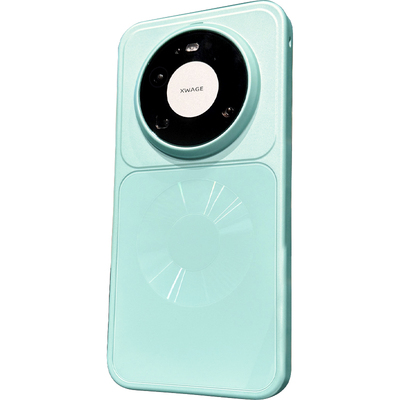 【极光青】珠光肤感PC磁吸手机壳