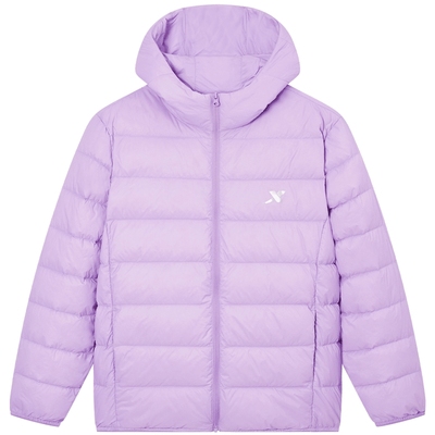 特步童装女童轻薄款羽绒服