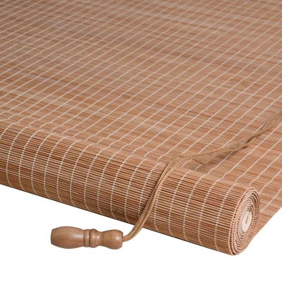 竹帘卷帘室外日式家用免打孔