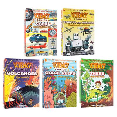 科学漫画系列5册英文原版