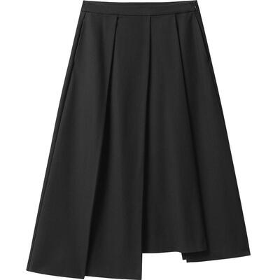 播商场同款不规则设计气质半身裙女24冬新款a字百褶裙BDR4BD3499