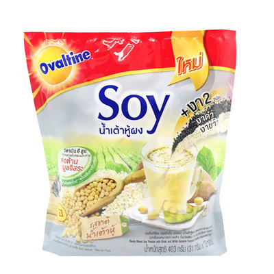 阿华田豆浆泰国进口soy黑芝麻味