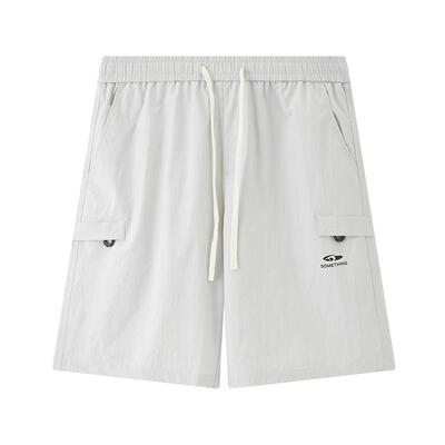 三福2026夏季新款短裤男工装口袋小标休闲美式宽松运动裤子520919