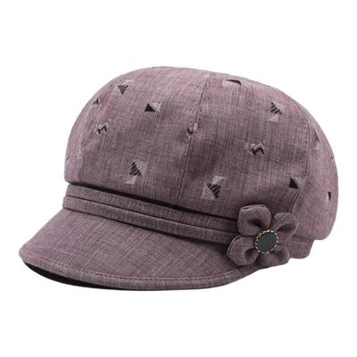 中老年帽子女春秋妈妈奶奶鸭舌帽