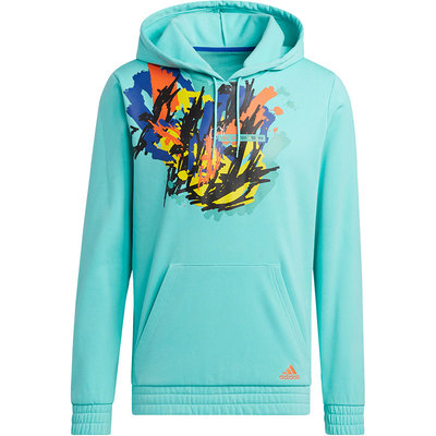 阿迪达斯男运动套头衫连帽上衣