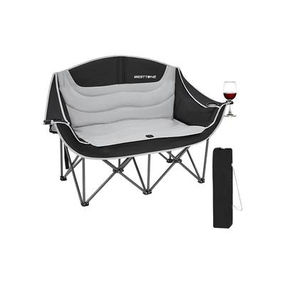 便携式折叠凳子双人月亮椅