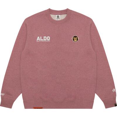 Aape字母印花厚绒休闲圆领卫衣