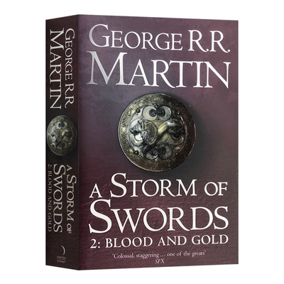 英文原版 A Storm of Swords  Part 2 Blood and Gold 冰与火之歌3-2 冰雨的风暴 英文版