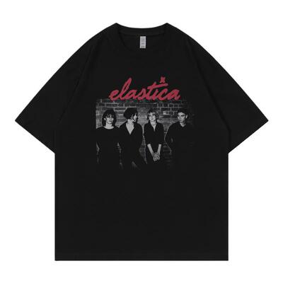 Elastica乐队Britpop摇滚短袖T恤