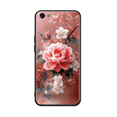 luckrider适用于vivoy83小众高级感y81s新款手机外壳。维沃y81缤纷春色y83a好看y83l国韵花卉v1732a软硅胶v17