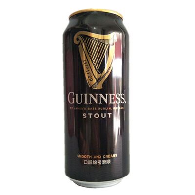 爱尔兰风味啤酒(健力士)啤酒GUINNESS 440ml*24听/罐装国产