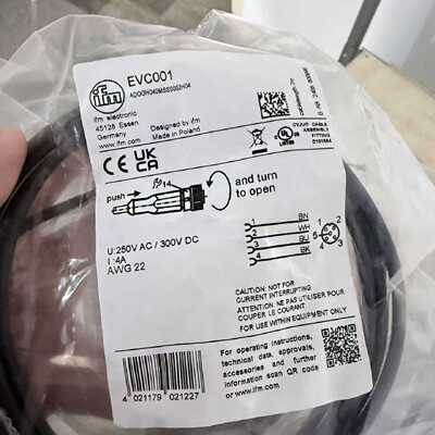 议价IFM易福门带插座连接线电缆EVC001 002 003 150 141 142 全新
