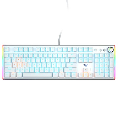 狼蛛108键机械键盘鼠标套装热插拔F3020电竞游戏台式笔记本青红茶