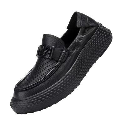 品牌官方正品豆豆鞋男软底冲孔鞋