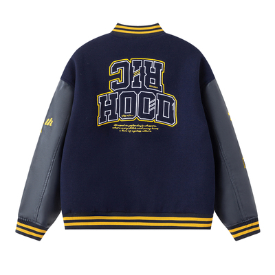 RIC毛巾绣情侣棒球服夹克外套