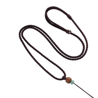 吊坠挂绳手工编织男女玉佩翡翠