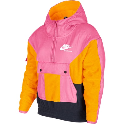 Nike/耐克正品HERITAGE大童女孩半长拉链休闲开襟连帽衫 CU8542