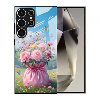 A56SamsungS25ultra适用S26plus三星S24FE手机壳23花22+21加20u玻璃53玫瑰55女54外case超好看17高级感16电话