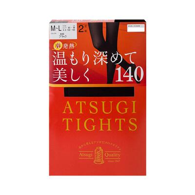 【自营】ATSUGI/厚木秋冬新2双装140D日系发热加厚连裤袜FP15002P
