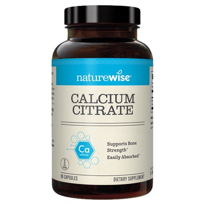 Naturewise柠檬酸钙胶囊女性孕妇备孕补钙美国进口成人钙非钙片