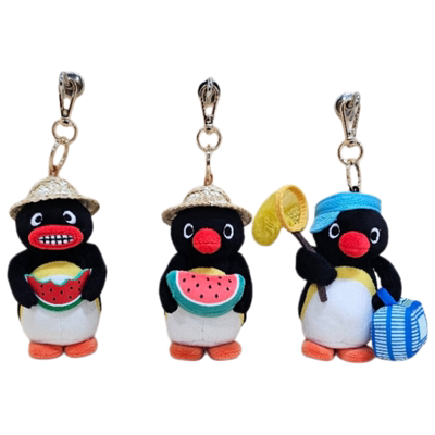 韩国夏日pingu吃西瓜企鹅挂件