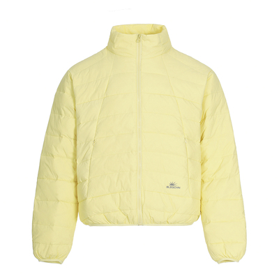 黄色羽绒服女冬季轻薄款