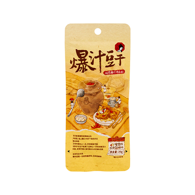 茶颜悦色爆汁豆干坛香剁椒风味解馋休闲即食小零食36g/袋