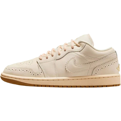 【自营】NIKE耐克女鞋AIR JORDAN 1低帮复古米色休闲鞋IO0759-100