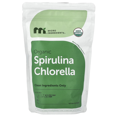 Micro Ingredients,Organic Spirulina Chlorella, 720 Tablets