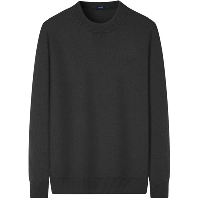 【100%山羊绒】庄吉男士纯羊绒衫2025秋冬新款纯色圆领羊毛衫毛衣