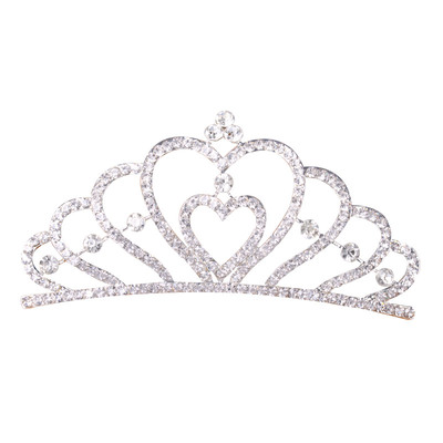 女儿好喜欢这款水晶爱心皇冠头饰