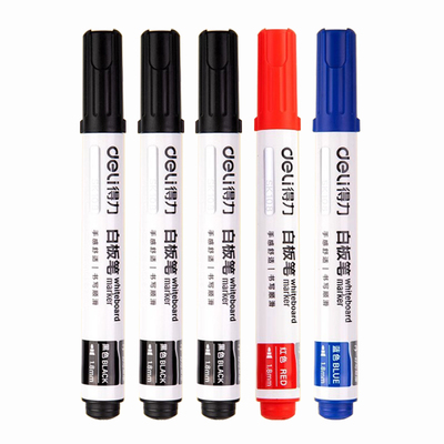 得力白板笔可擦儿童无毒黑板笔