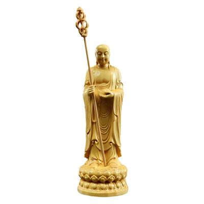 黄杨木雕摆件地藏王菩萨