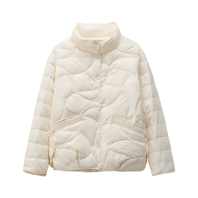 短款轻薄羽绒服时尚立领