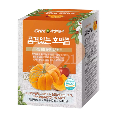 现货速发韩本土GNM Lifee天然南瓜汁蔬菜汁浓缩液饮品30包/箱