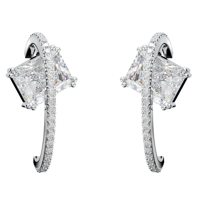 BENSHENG铜镀金璀璨方糖耳钉法式