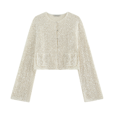 氛围感灵动针织小开衫外套