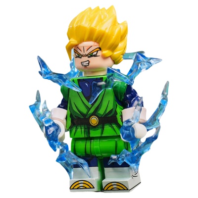 七龙珠沙鲁超级赛亚人积木人仔