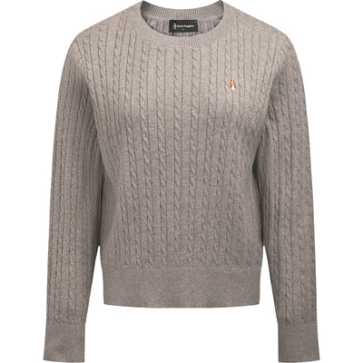 【棉羊绒混纺】暇步士女装2025秋新款软糯细腻毛衣休闲保暖针织衫