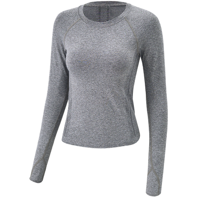 【羽织系列】gigt极吉瑜伽服女普拉提健身上衣无缝一体织运动T恤