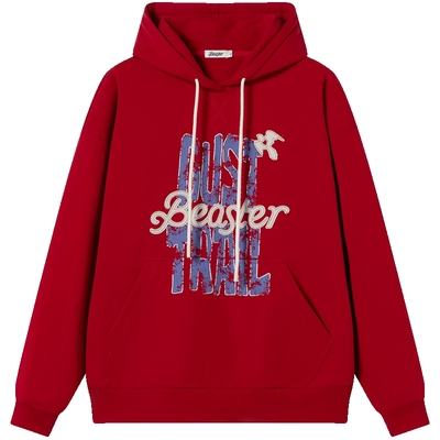 BEASTER重磅印花百搭连帽卫衣