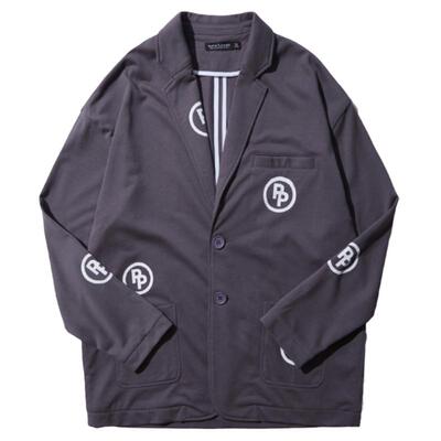 韦恩泽维尔加大宽松平驳领西装