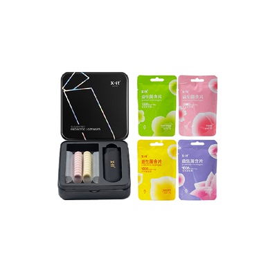 xit弹射益生菌含片口香糖1盒+4袋