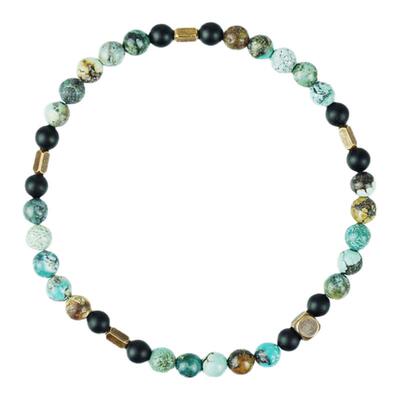 西美社手作中性天然绿松石细手链